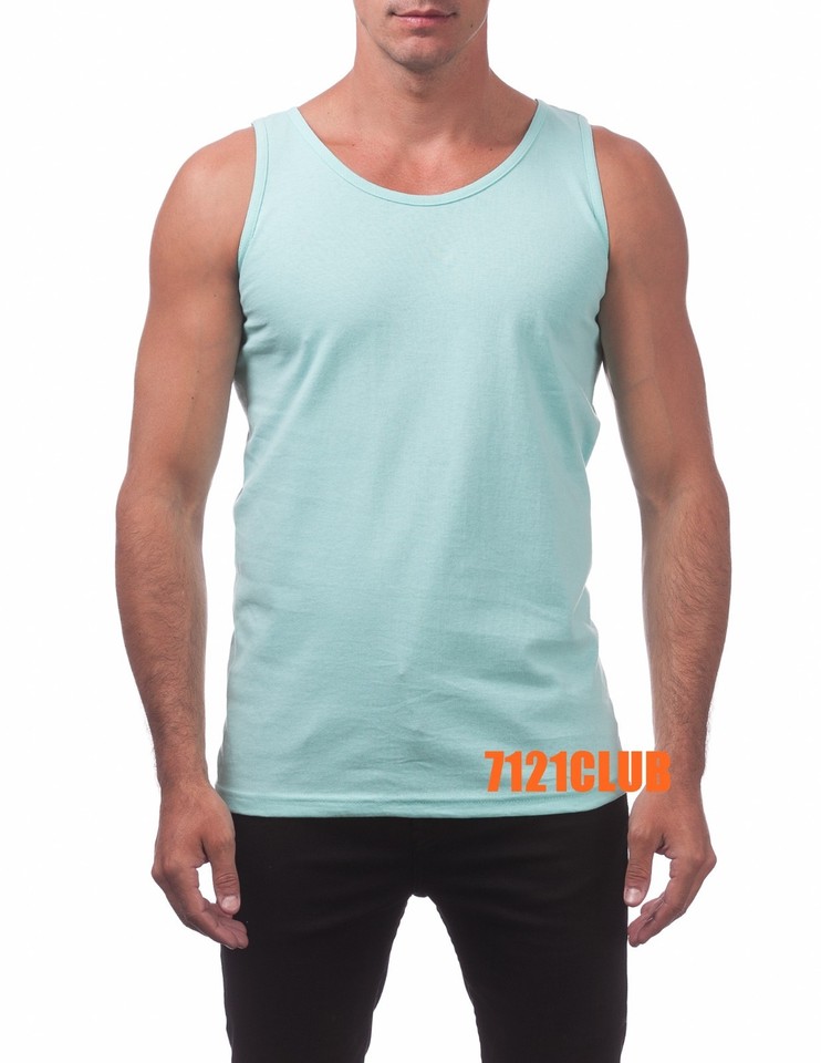 PRO CLUB TANK TOP MENS SLEEVELESS MUSCLE SHIRT PROCLUB PLAIN CAMO T ...