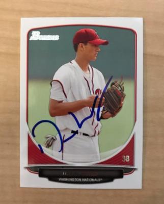 DREW WARD WASHINGTON NATIONALS AUTOGRAPHED 2014 BOWMAN CARD #BDPP41 W ...