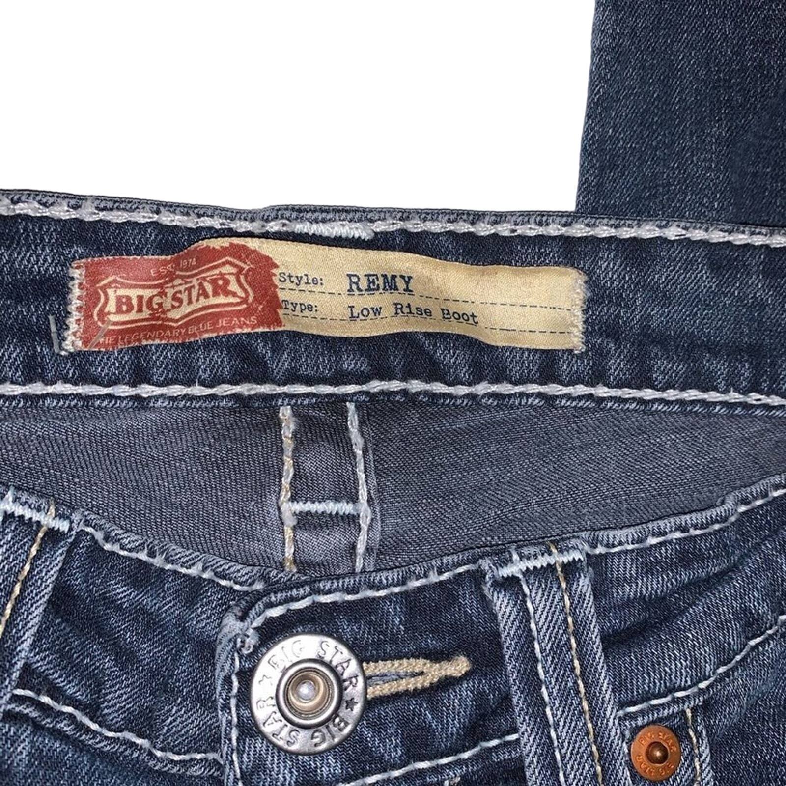 Big Star Remy Low Rise Bootcut Jeans Sz 28L | eBay