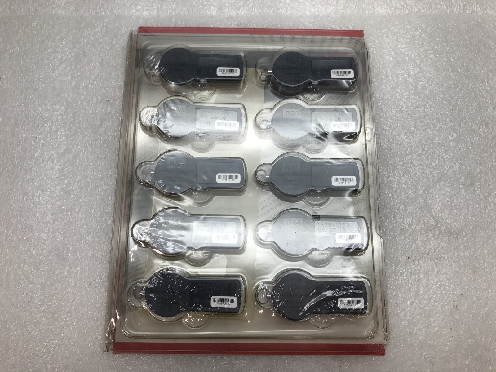 New Genuine OEM Sealed Lot of 10 SecurID RSA Tokens Keychain Expired ...