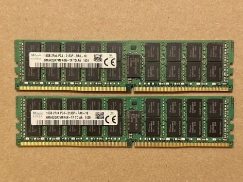 SK Hynix 32GB (2x16GB) DDR4 2133MHz ECC REG Server Ram Memory (HMA42GR7MFR4N-TF) | eBay