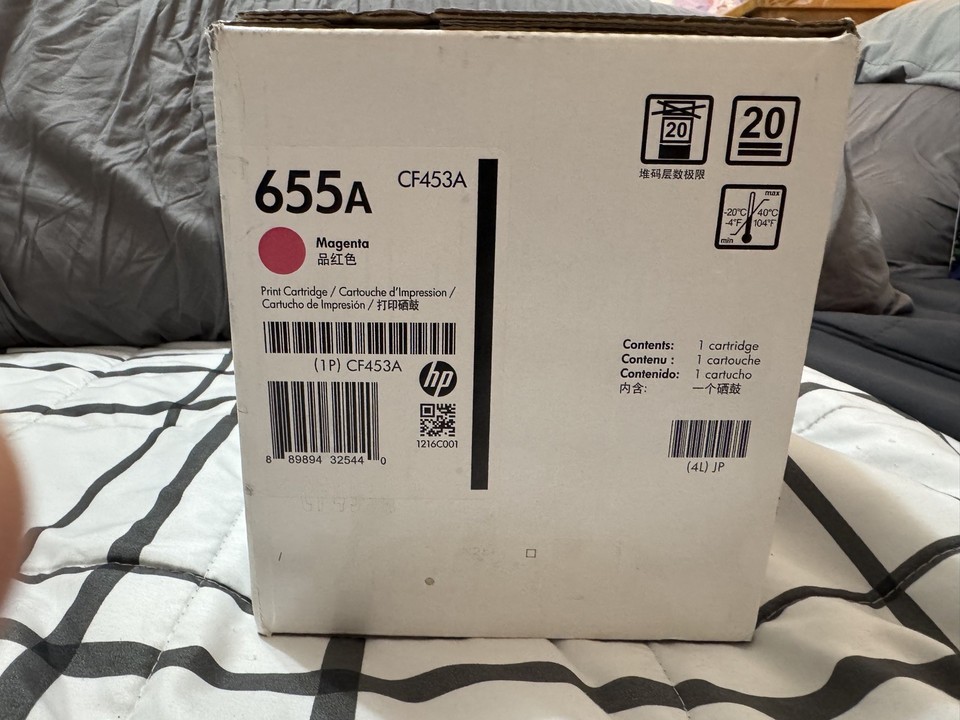HP 655A 4 Toner Set (black, Cyan, Magenta And yellow) | eBay