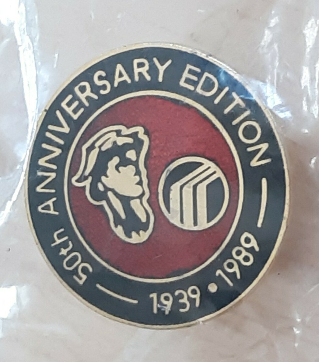 1939-1989 MERCURY 50th ANNIVERSARY MERCURY pin pinback METAL ENAMEL ...
