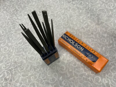 Set of 12 NICHOLSON X.F. #0 Needle Files 5-1/2" Over Length Made in USA ...