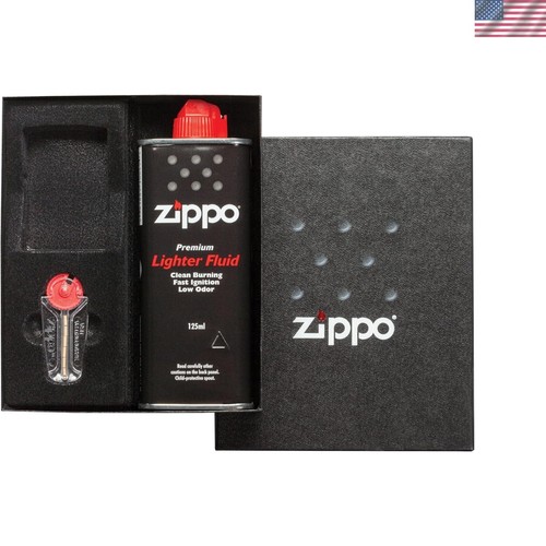 Brass Lighter Gift Set – Includes Gift Box & Replacement Parts for ...