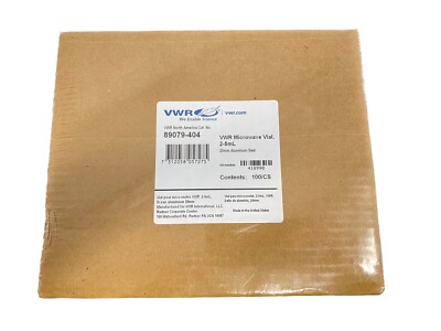 (100/Cs) VWR 2-5mL Microwave Reaction Vials w/ Round Bottom 20mm ...