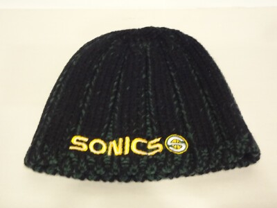 Vintage NBA Seattle Supersonics Knit Skull Cap Beanie Hat S/M Reebok ...