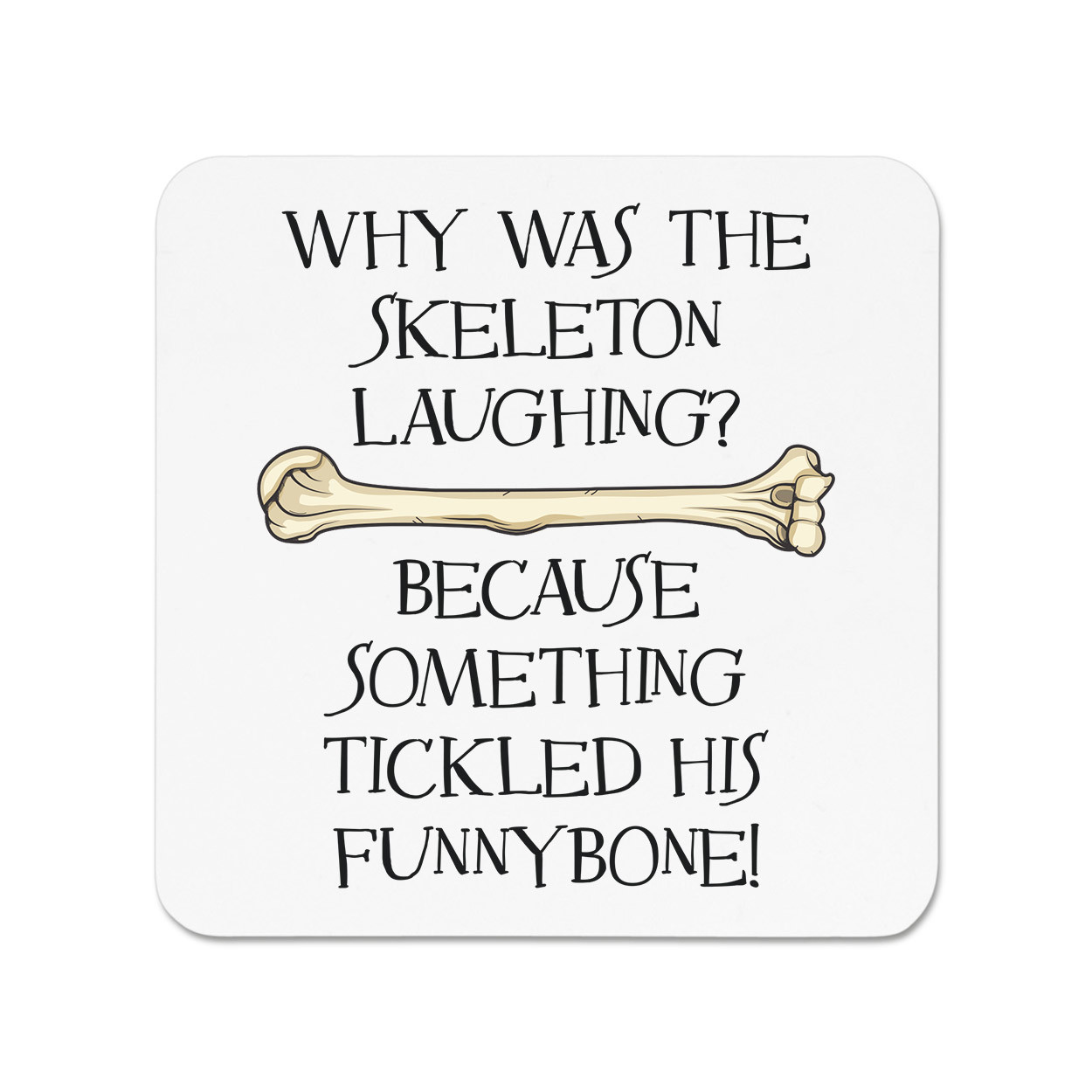 Why Was The Skeleton Laughing Funny Bone Fridge Magnet - Funny Joke | eBay