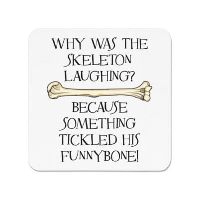 Why Was The Skeleton Laughing Funny Bone Fridge Magnet - Funny Joke | eBay