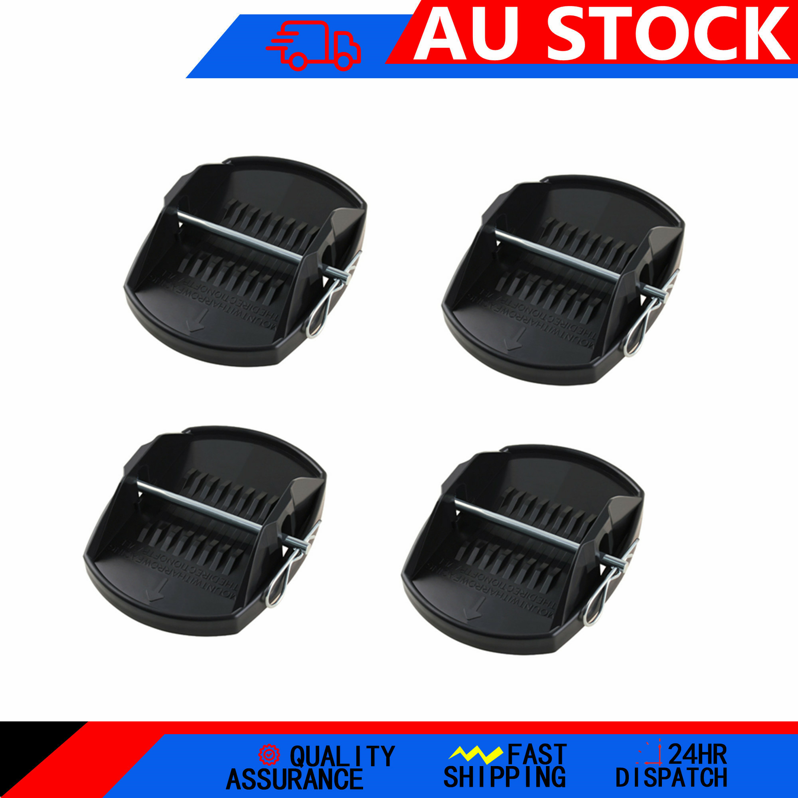 4 x Caravan Jack Pads Corner Steadies RV Stabilizer Legs Camper Trailer ...