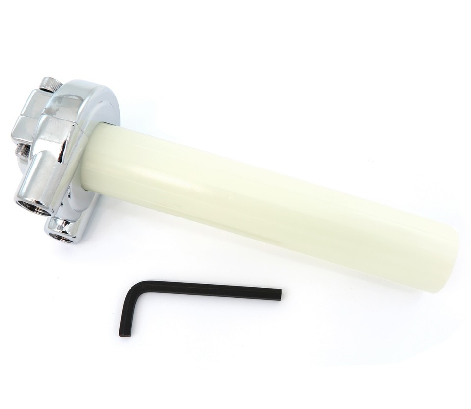 Universal Motorcycle Push Pull Throttle 7/8" Chrome Honda Yamaha ...