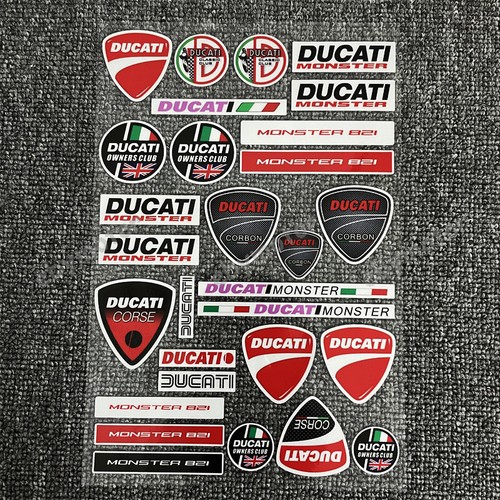 Motorcycle Fuel Tank Emblem Decals for Ducati Monster Reflective Badge ...
