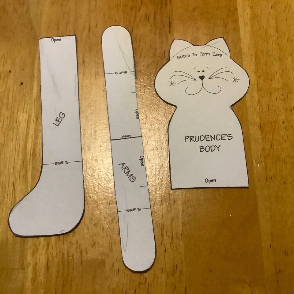 Prudence the Kitty Cat Pocket Doll Pattern | eBay