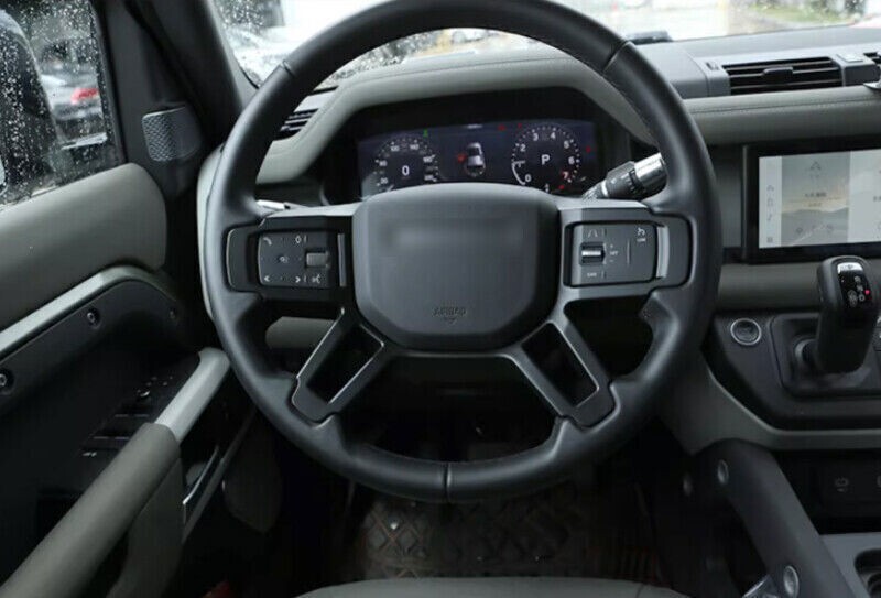 Black Matte Steering Wheel Frame Cover Trim For Land Rover Defender ...