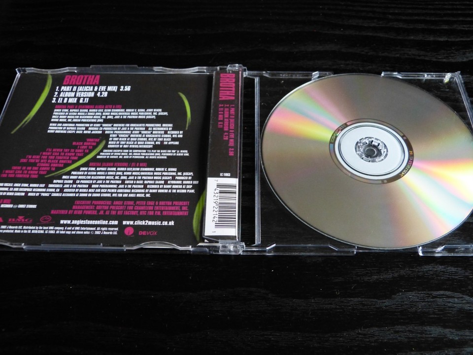 C.D. SINGLE ANGIE STONE EVE ALICIA KEYES BROTHA 3 MIXES MINT CONDITION ...