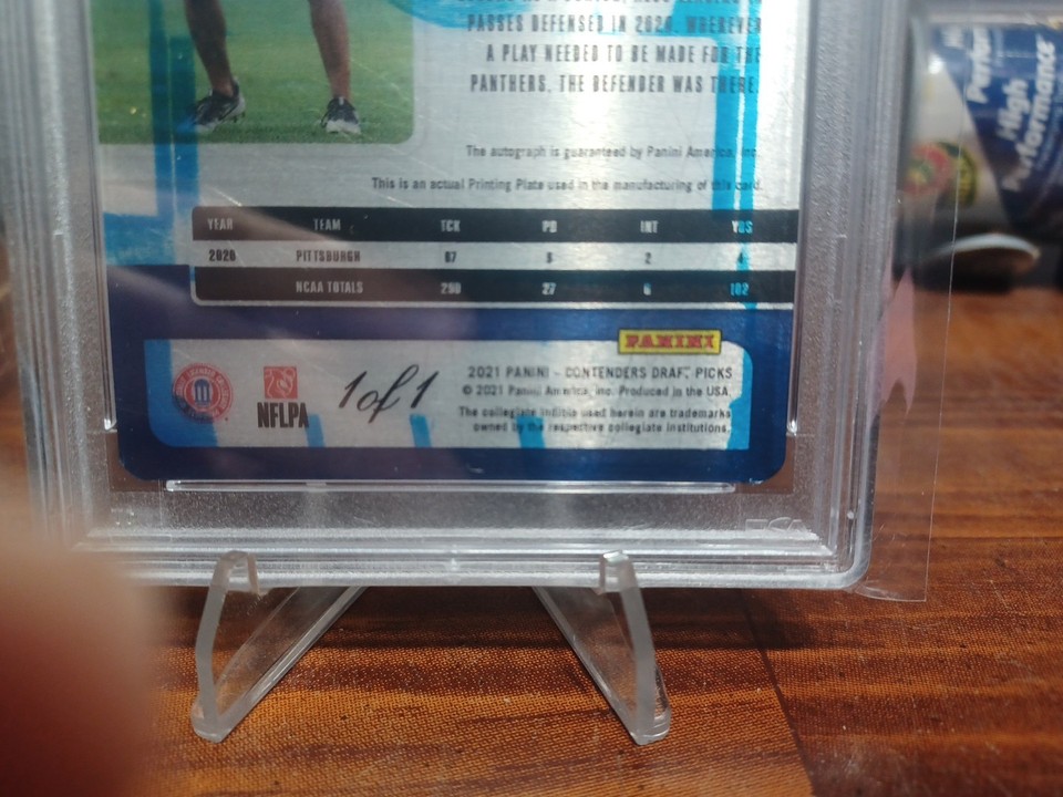 2021 Contenders Draft Picks Damar Hamlin Black Printing Plate 1/1 Auto ...