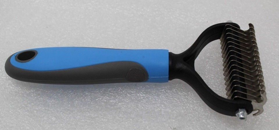 Pet Grooming Tool 2 Sided Undercoat Rake Safe Dematting Comb Brush for ...