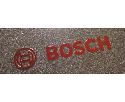 Bosch Red Chrome Metal Label / Aufkleber / Sticker / Badge / Logo [433b ...