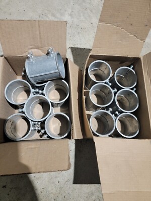 Lot Of 13 - 2" EMT Set Screw Coupling Die Cast | eBay