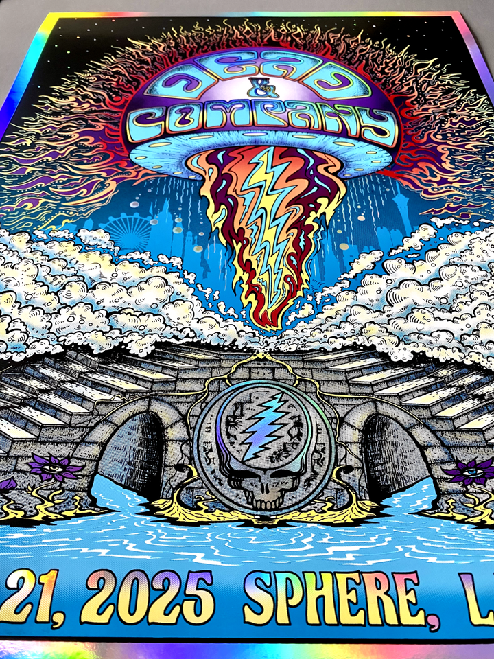 *FOIL* Dead & Company Sphere Poster AE S/N x/45 Mike Dubois March 21 ...