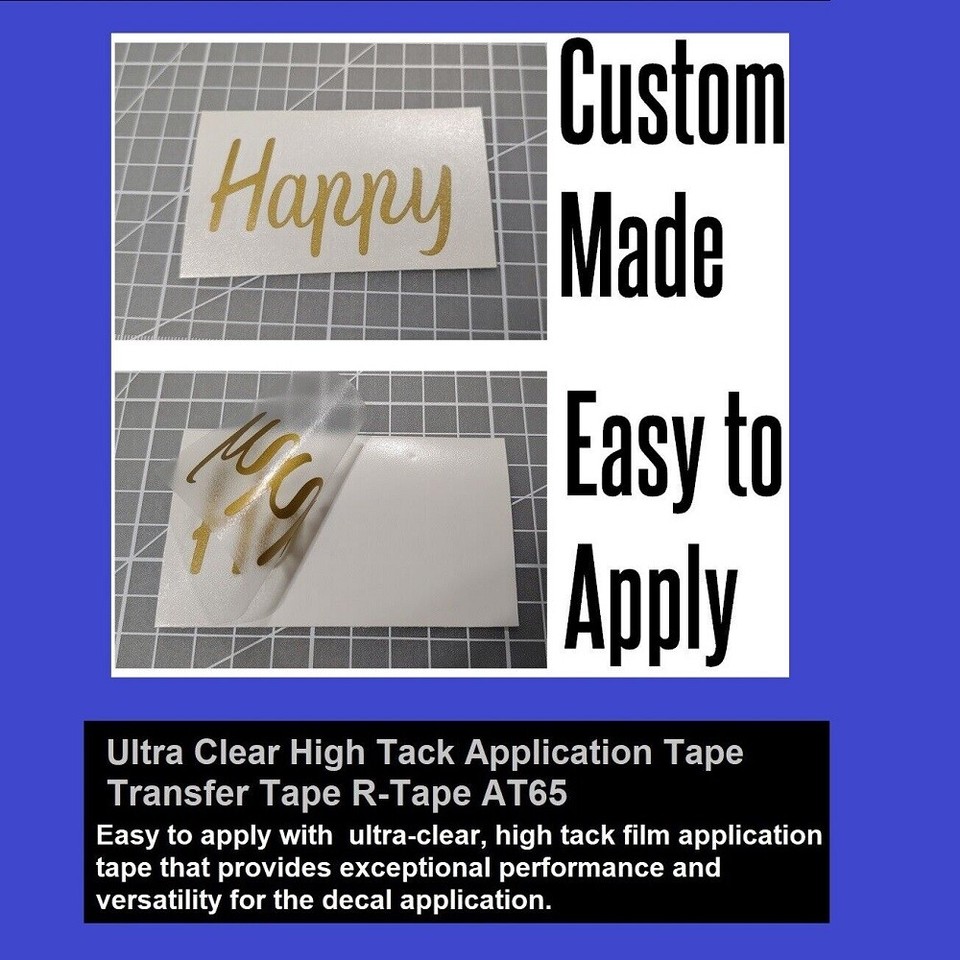 CUSTOM Vinyl Decal TEXT NAME Personalized Lettering Sticker, 26 Colors ...