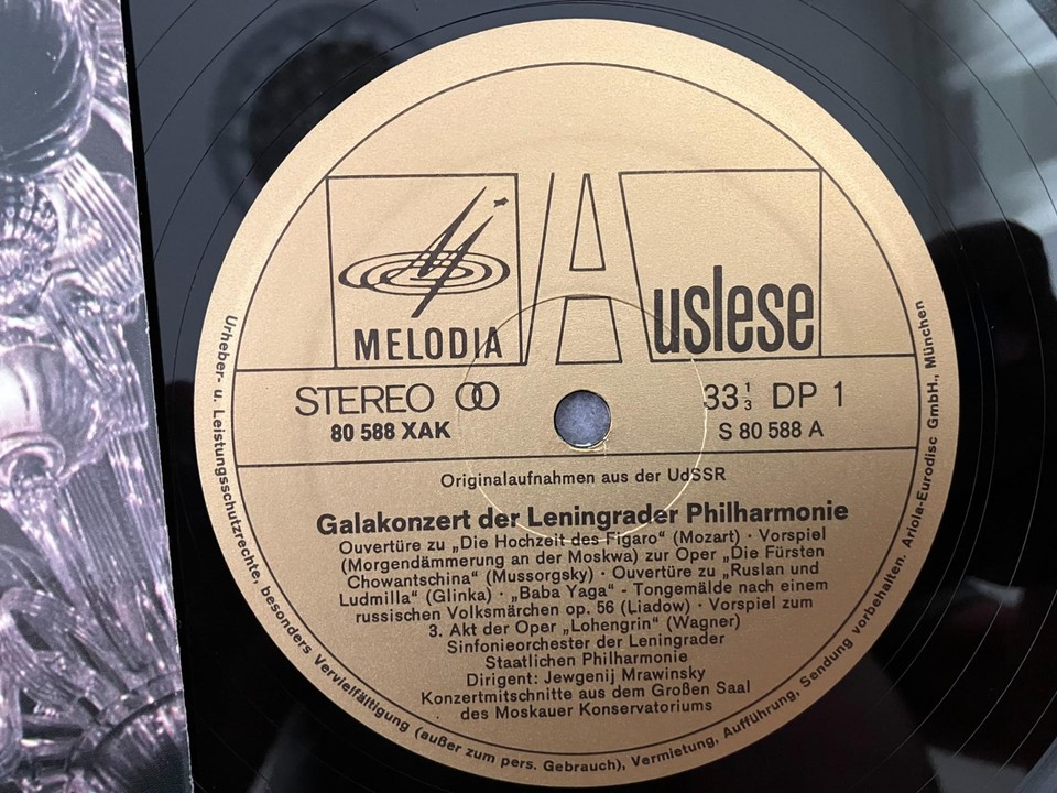 M633 Gala Concerto Philharmony Leningrad Mravinsky Melodiya 80 588 XAK ...