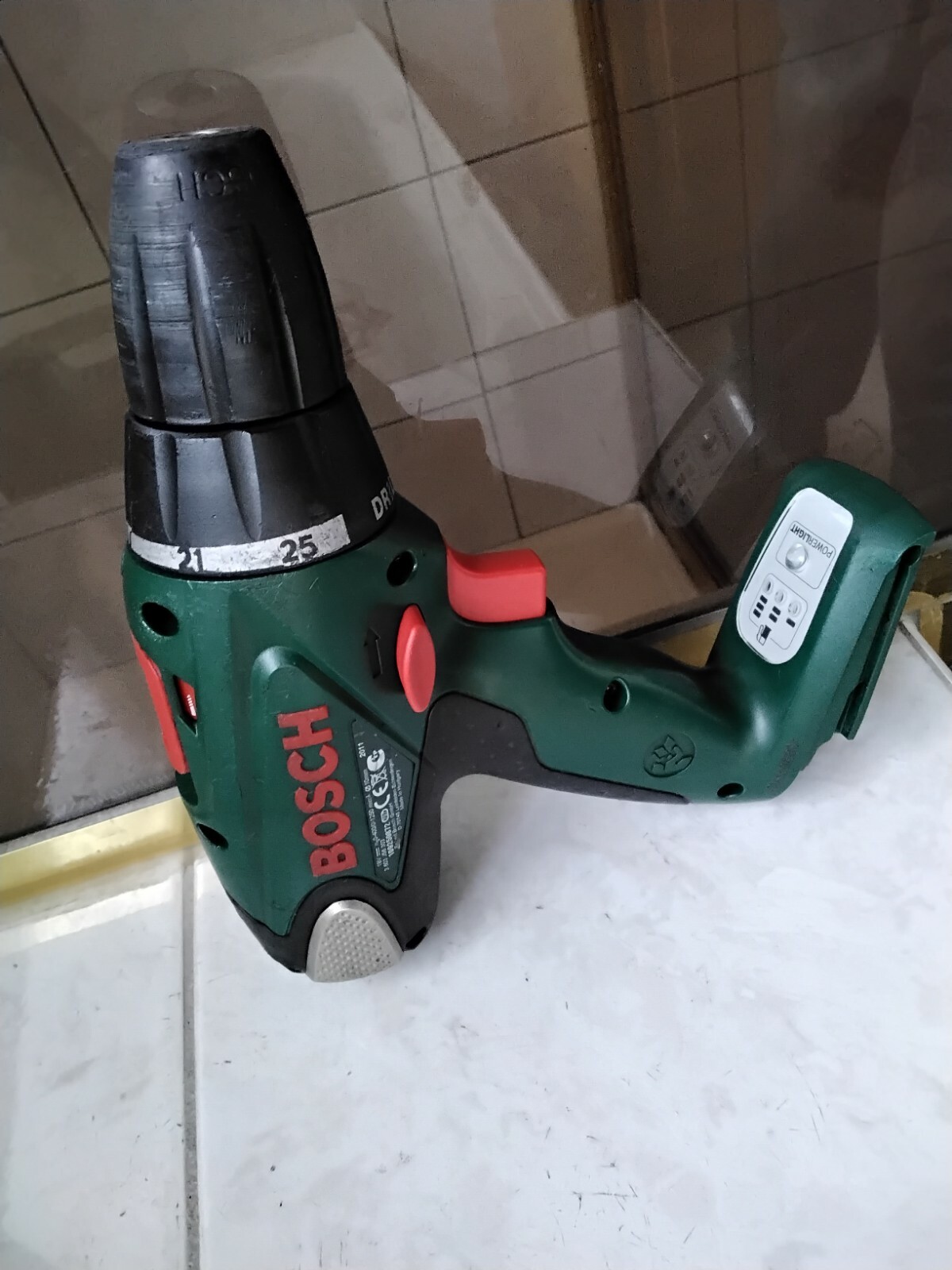 Genuine Bosch Green "PSR18LI-2" Cordless 18v Drill Driver. 2 Speed Skin ...