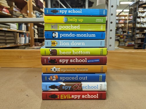 Lot of 11 Books 1 Signed by Stuart Gibbs Spy School, Moon Base Alpha ...
