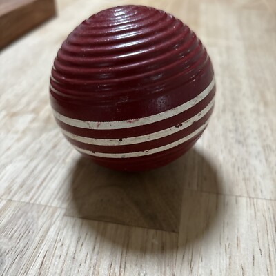 Vintage Red Croquet Ribbed 3 5/16” Forester 3 Striped | eBay