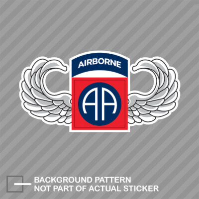82nd Airborne AA Wings Sticker Decal Vinyl airborne infantry division ...