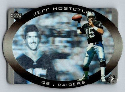 1995 NFL Upper Deck SPX Hologram Jeff Hostetler #33 Los Angeles Raiders ...