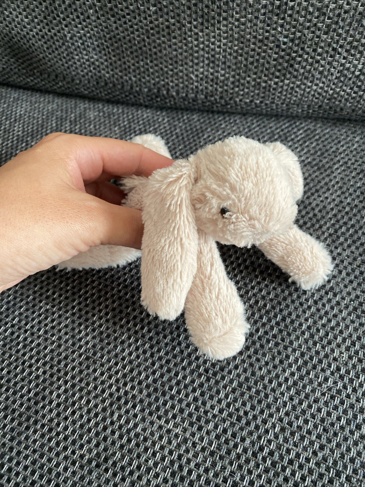 Jellycat - Smudge Bunny - Soft Laying Beige Rabbit - Tiny/small (a6) | eBay UK