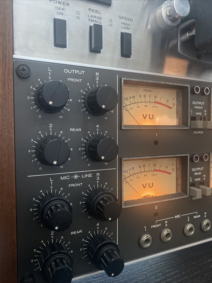 TEAC A-3340S 4 Track STEREO QUAD Reel to Reel Tape Deck Recorder ...
