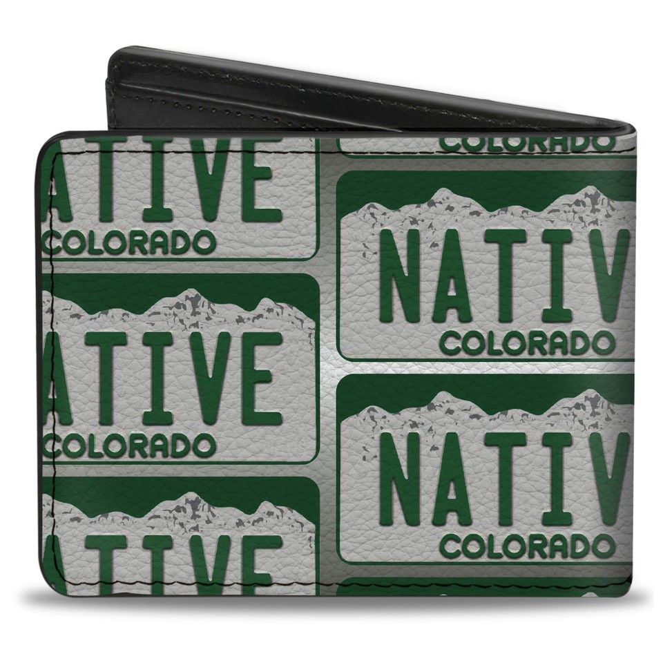 Bi-Fold Wallet Colorado License Plate NATIVE 190882853631| eBay