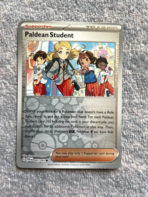 Pokémon Card - Paldan Student - Reverse Holo (85/91 - Paldean Fates) | eBay