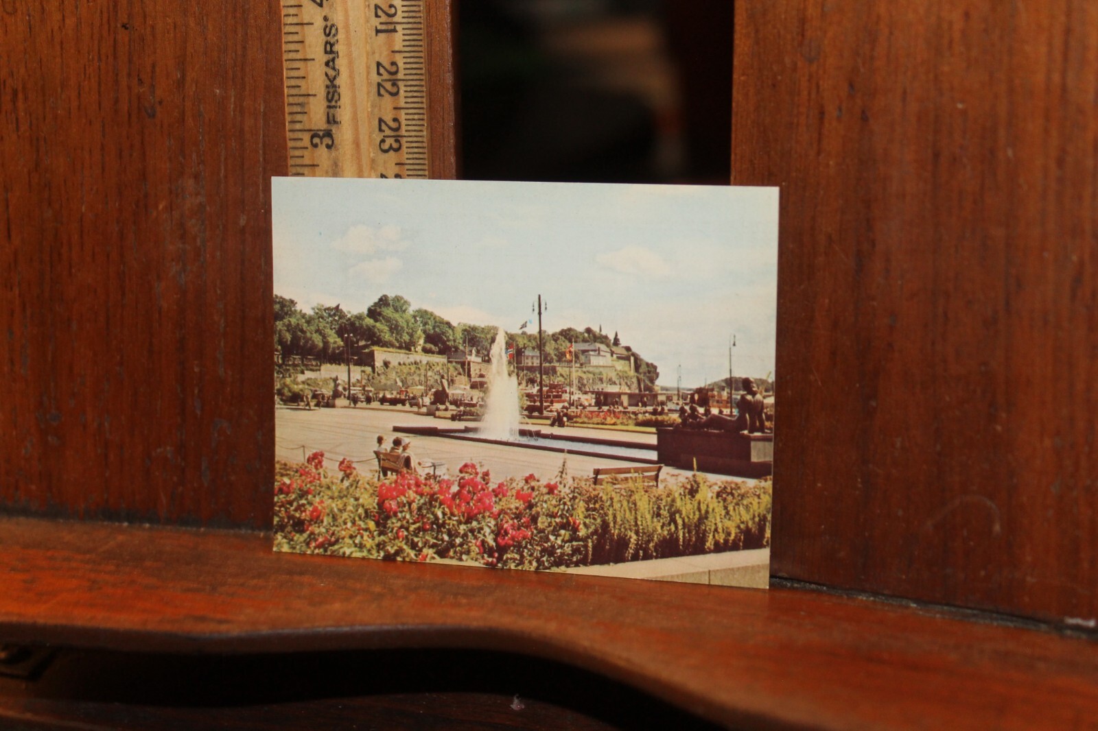 Vintage Mini Postcard Oslo View of Akershus Castle from City Hall ...