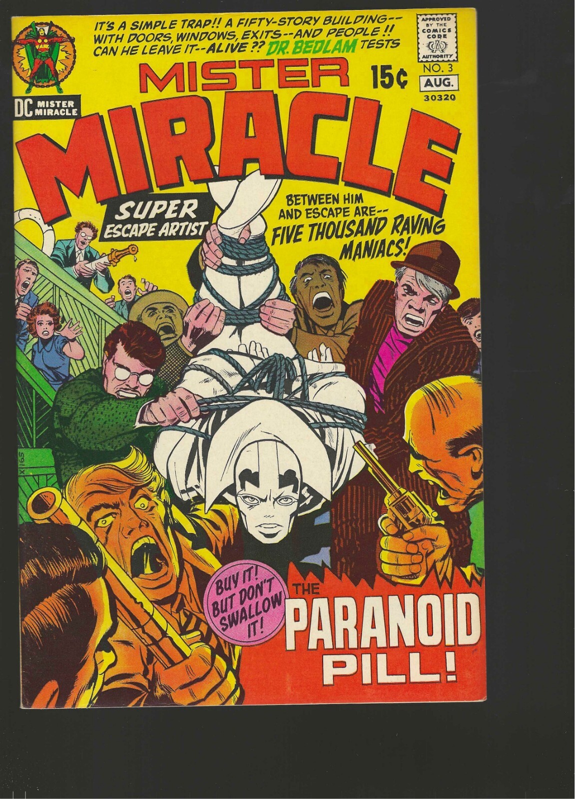 Mister Miracle #3 1971 DC Comics- 1st Doctor Bedlam & 3rd Mister ...