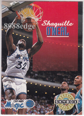 1992-93 SKYBOX ROOKIE CARD: SHAQUILLE O'NEAL #382 "SHAQ" MAGIC RC MVP ...