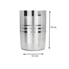Stainless Steel Glass Set Ideal for Coffee & Tea Plain 300ml Set of 6 ...