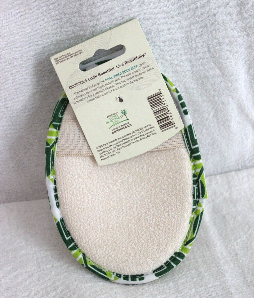 ECOTOOLS Dual-Sided Body Buff for Dry Skin Made with Organic Cotton ...