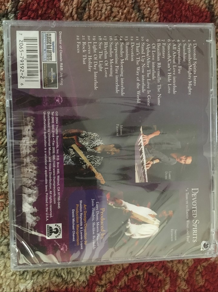 Devoted Spirits - Tribute To Earth Wind And Fire (Audio CD 2004) Brand New 720657919226 | eBay