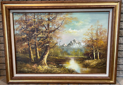 Phillip Cantrell Original Landscape Oil Painting 44" x 32" | eBay