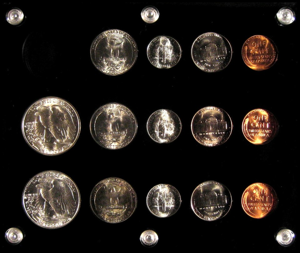 1947 P,D&S U.S. COINS GEM UNCIRCULATED SILVER MINT SET! | eBay