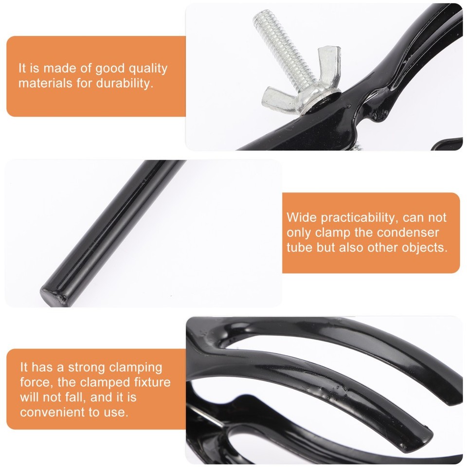 Labs Clamp 4-Prongs Clamp Holder Adjustable Flask Clip Clamp Test Tube ...