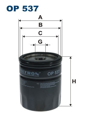 OP 537 FILTRON Oil Filter for ALFA ROMEO,AUTOBIANCHI,FIAT,INNOCENTI ...