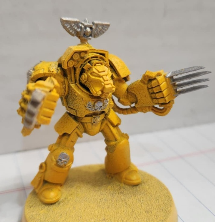 Imperial Fists Terminator Assault Squad w/ Lightning Claws PAINTED | eBay
