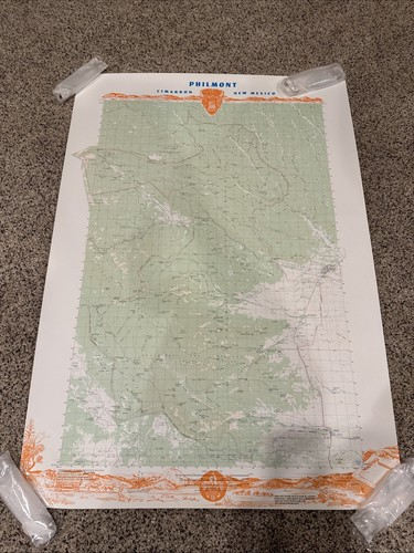 Boy Scouts Philmont Ranch Cimarron New Mexico Hiking Map Poster 40"x 28 ...