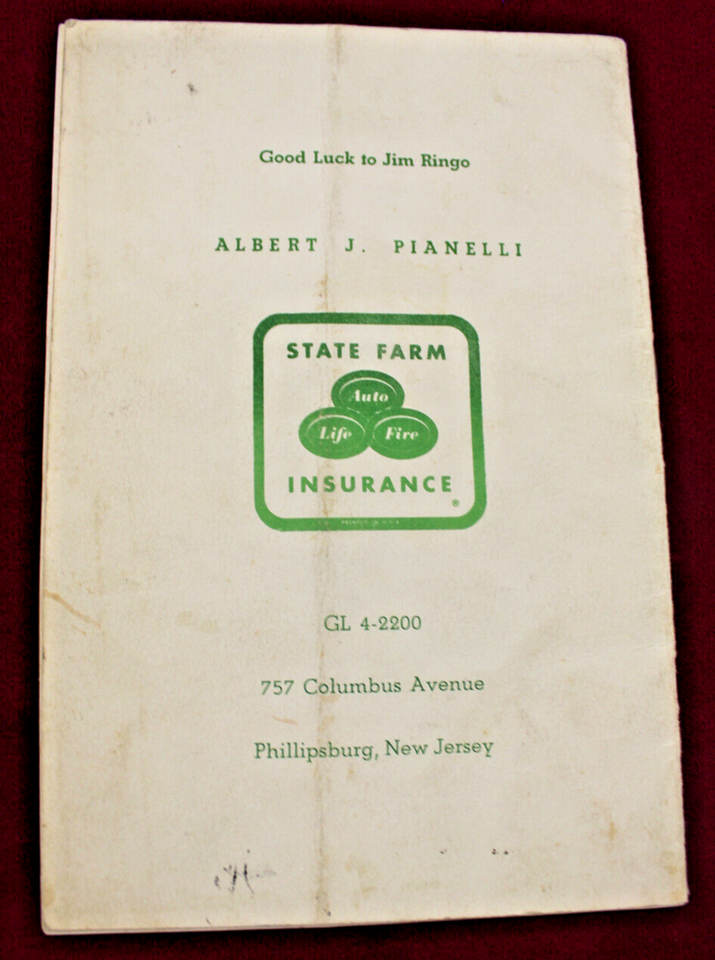 1960 Vince Lombardi Autographed Jim Ringo Testimonial Dinner Program ...