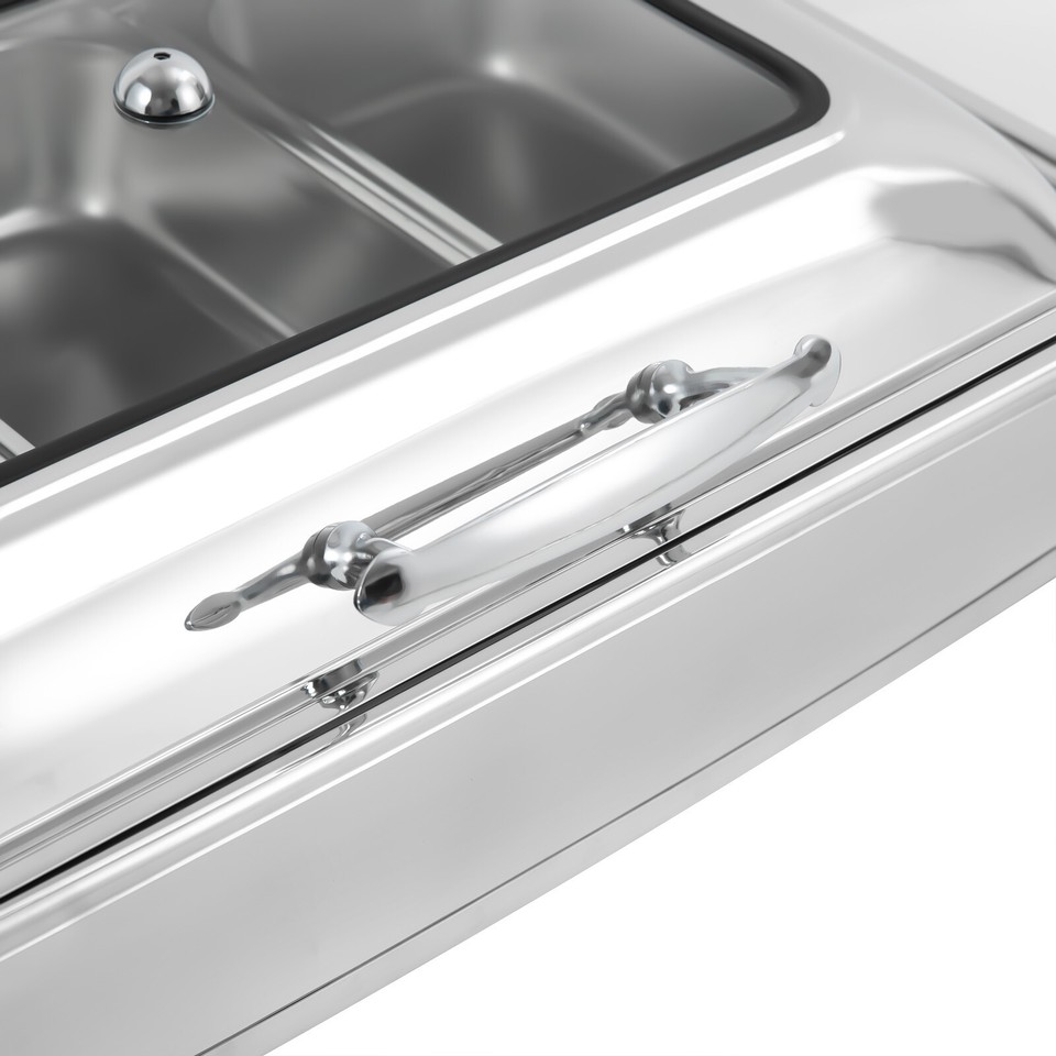 Electric Buffet Food Warmers Commercial Heat Food Countertop Silver ...