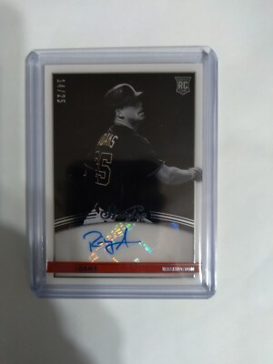 2022 Chronicles Riley Adams RC Studio black and white Autograph #d 14/ ...